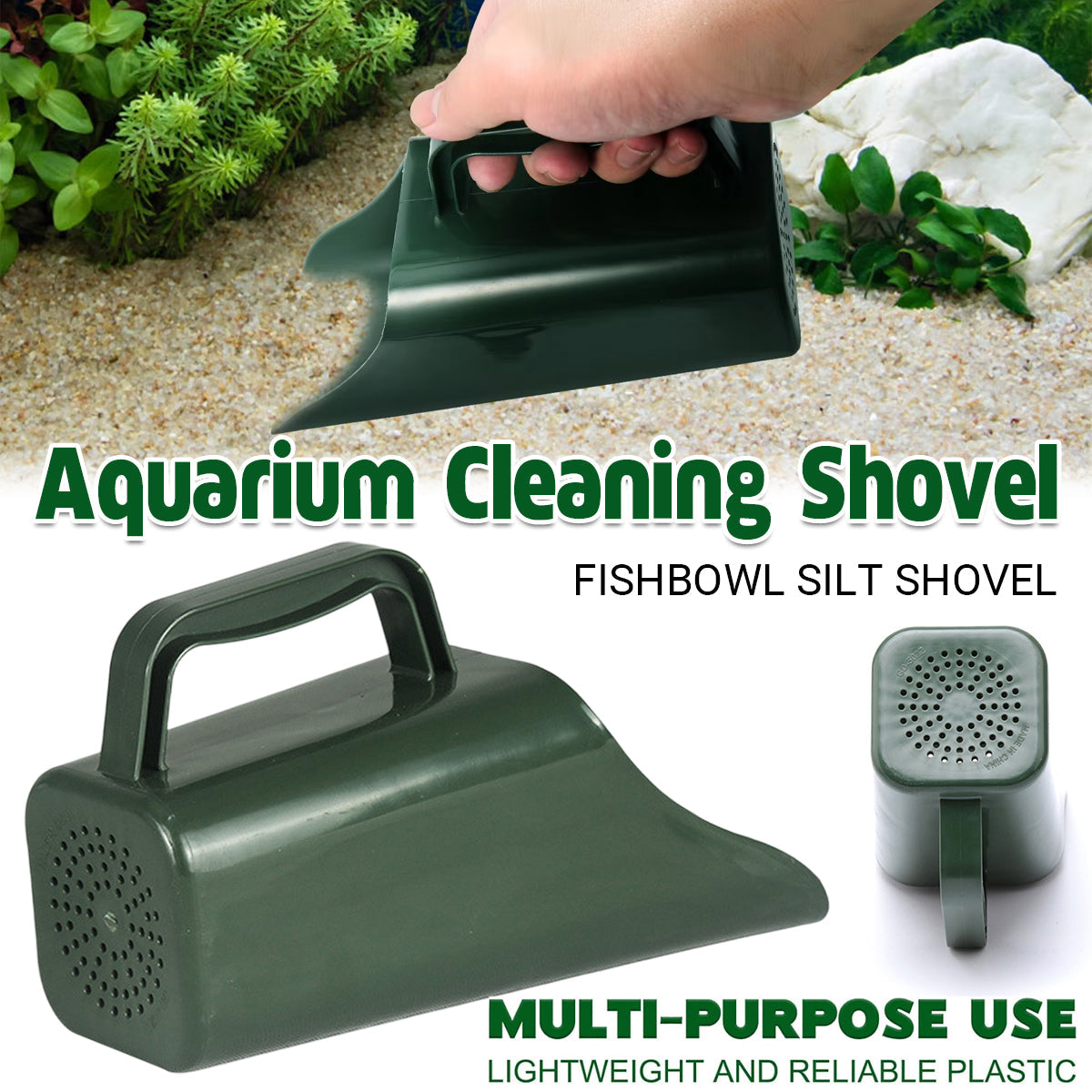 Aquarium Cleaning Shovel | Tank Silt & Substrate Removal Tool